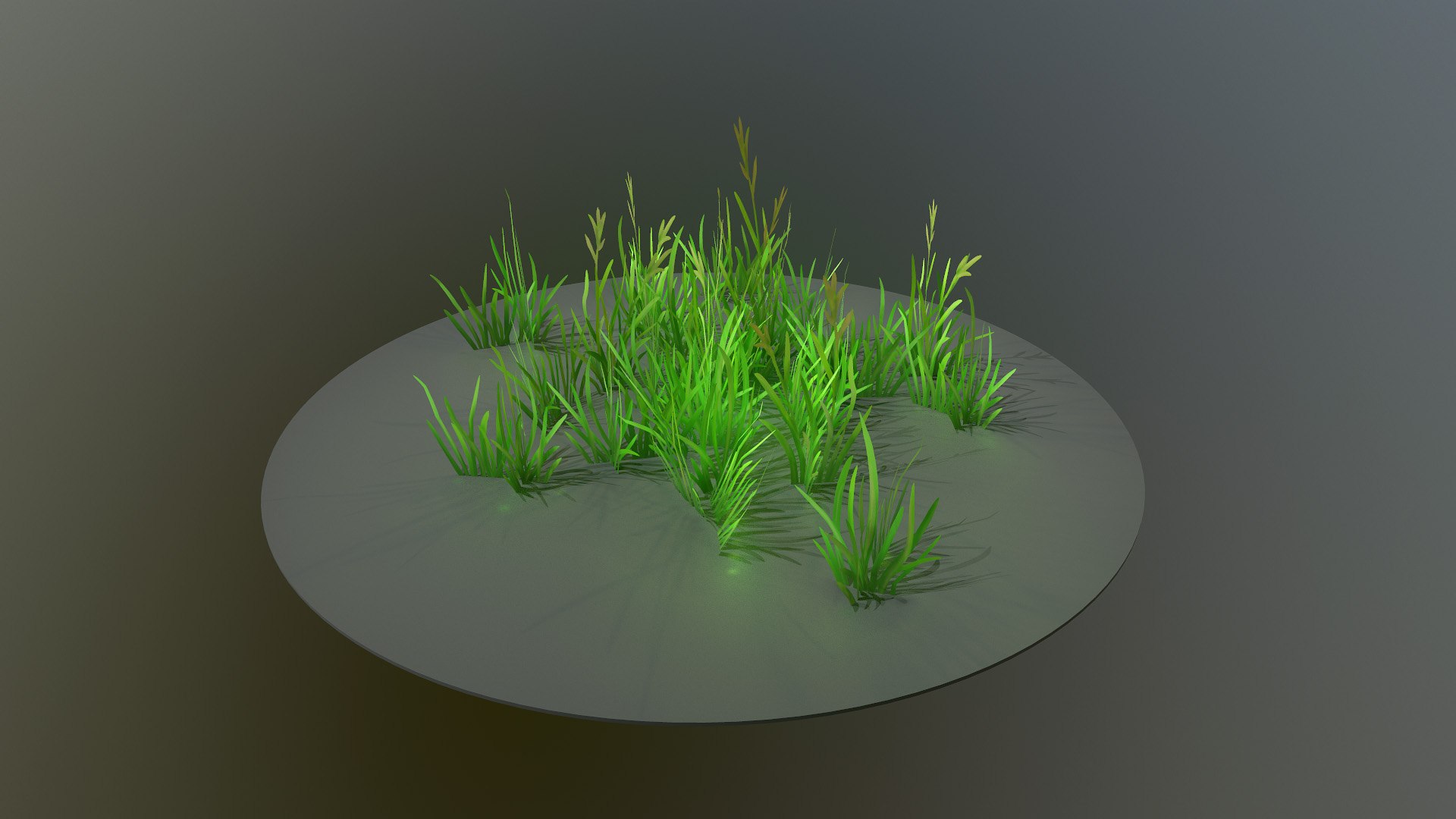 3D green grass model - TurboSquid 1507484