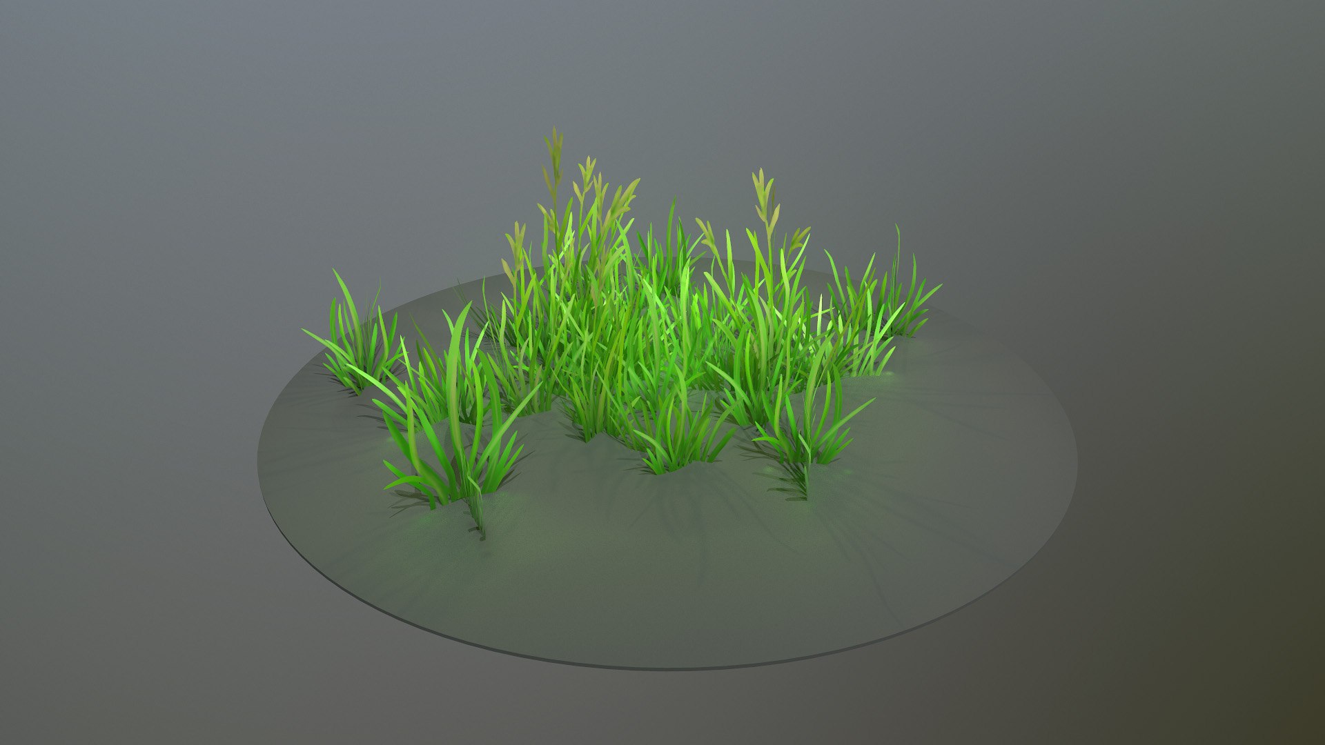 3D green grass model - TurboSquid 1507484