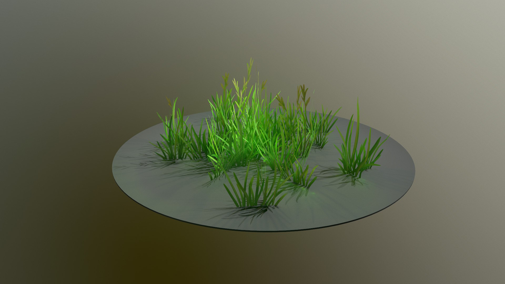 3D green grass model - TurboSquid 1507484