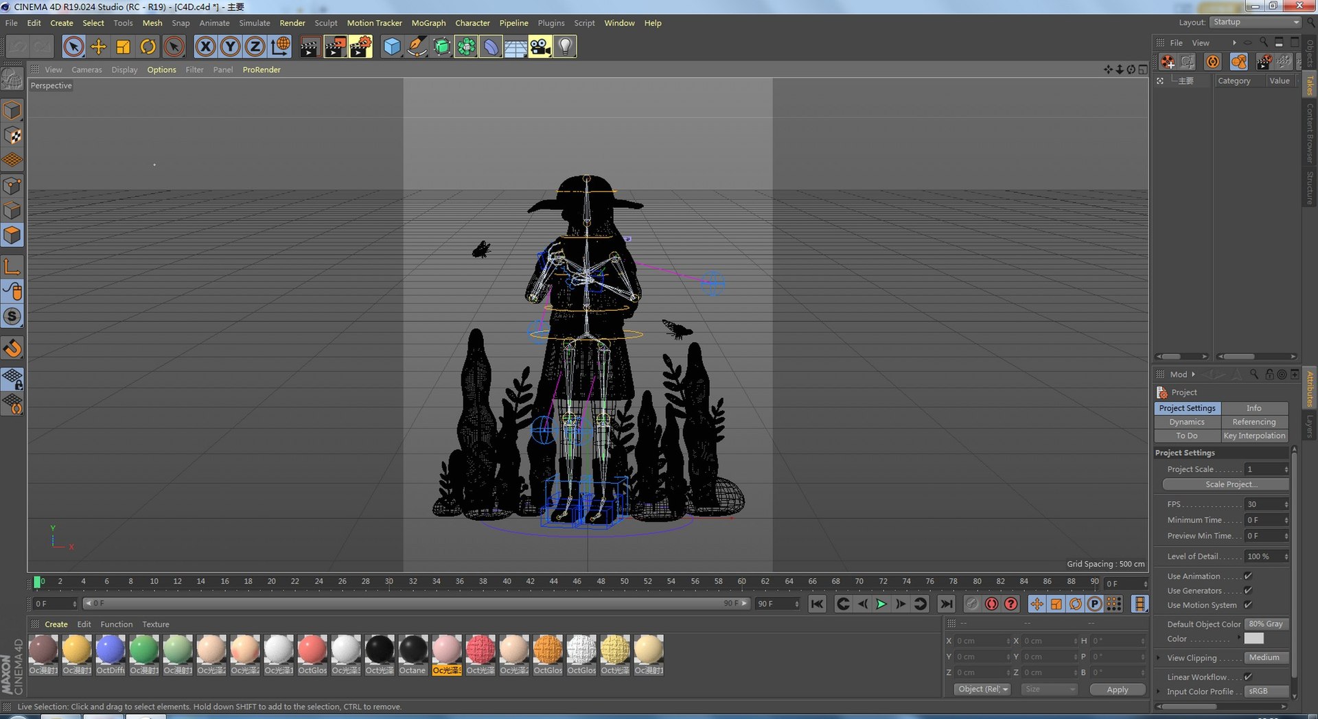 3D c4d Spring Outing 3D character - TurboSquid 2057964