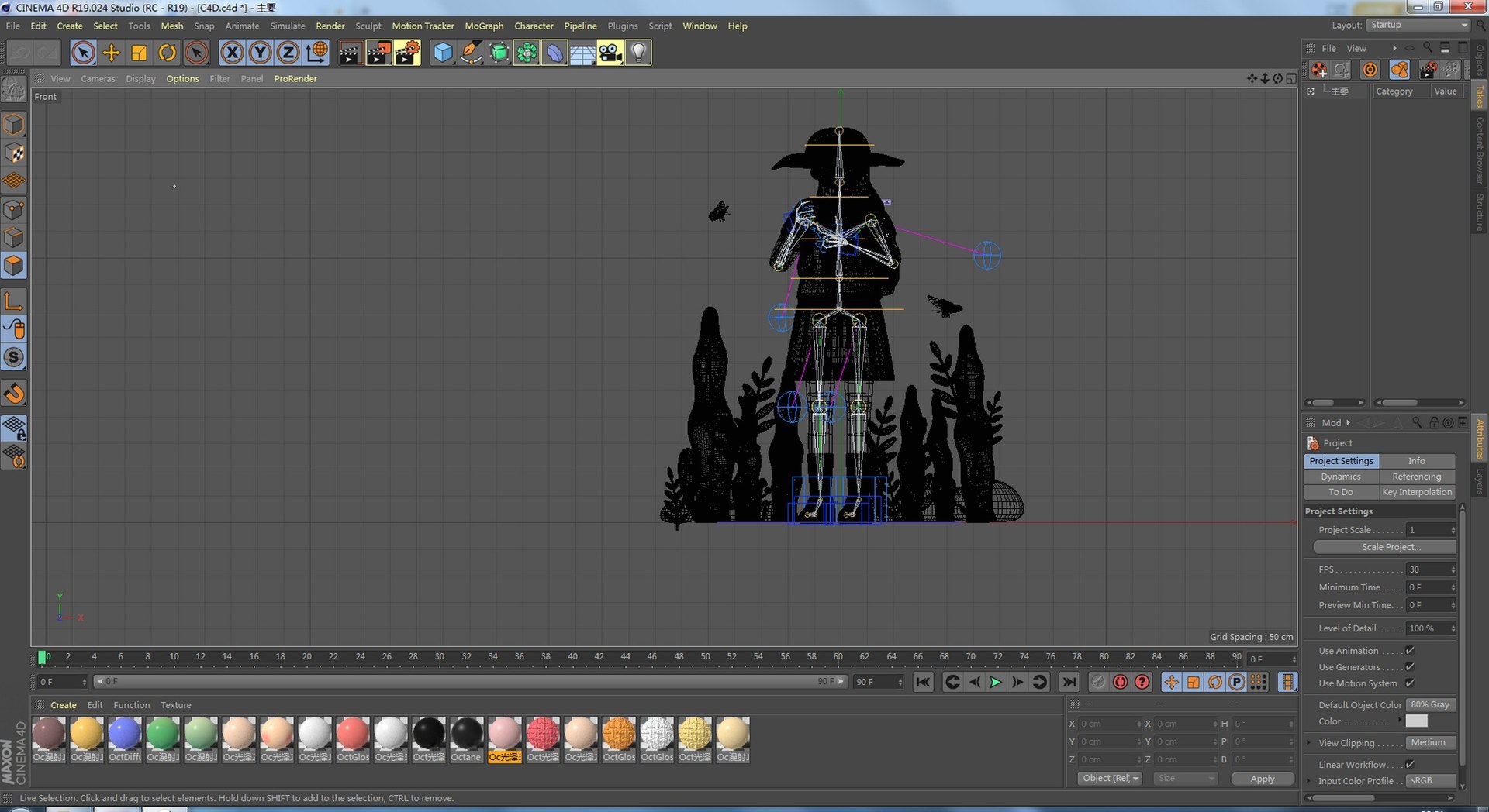 3D c4d Spring Outing 3D character - TurboSquid 2057964