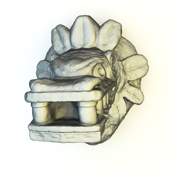 3d model mayan sculpture