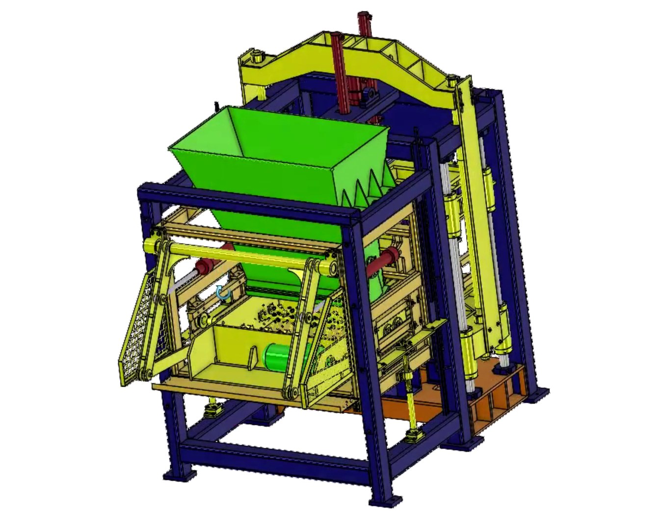 3D Fully Automatic Hydraulic Brick Making Machine High-Capacity AAC ...