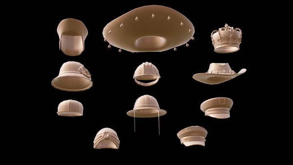 20 different hats 3D model - TurboSquid 1952329