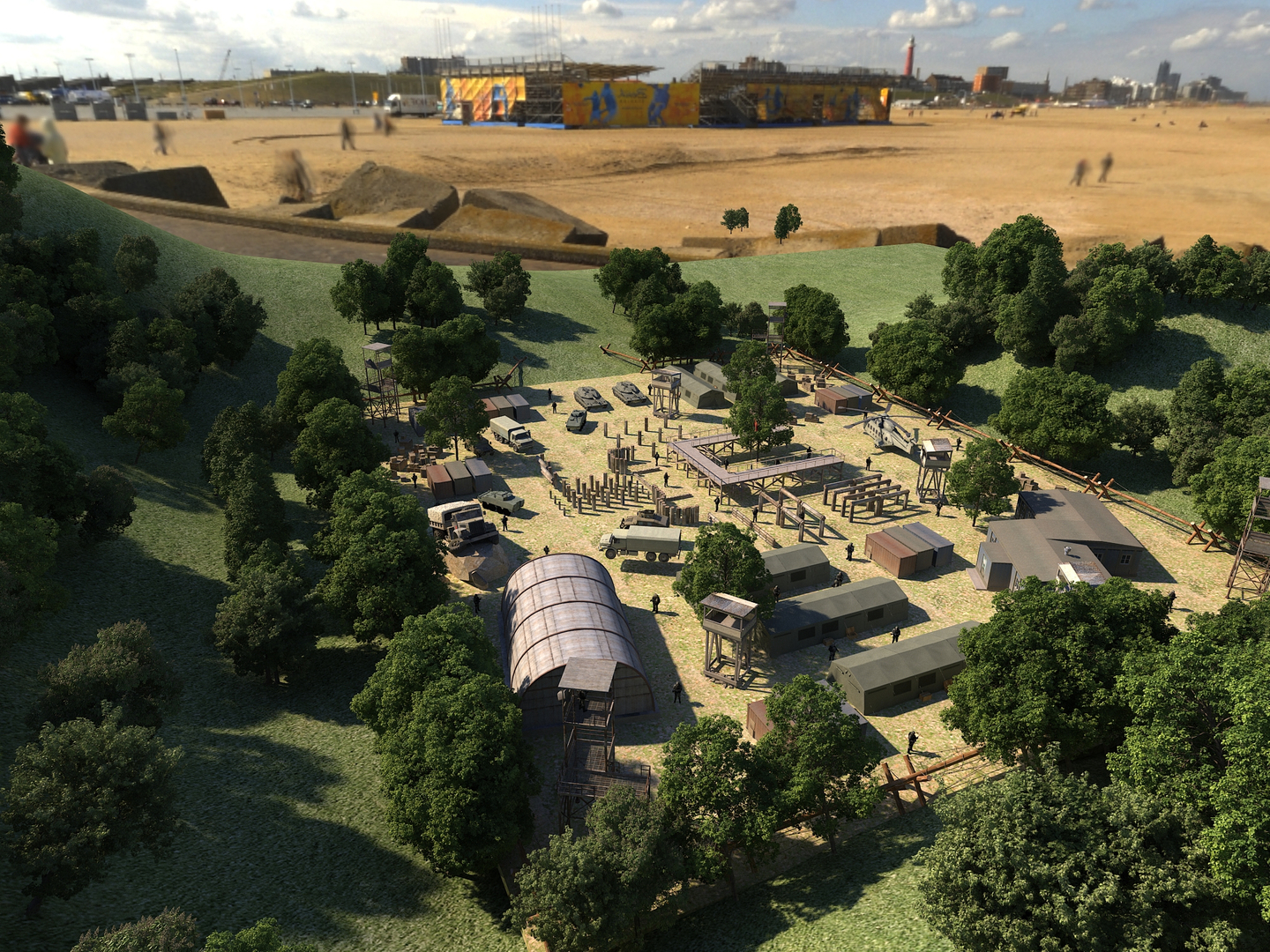 Military base army field model - TurboSquid 1650754