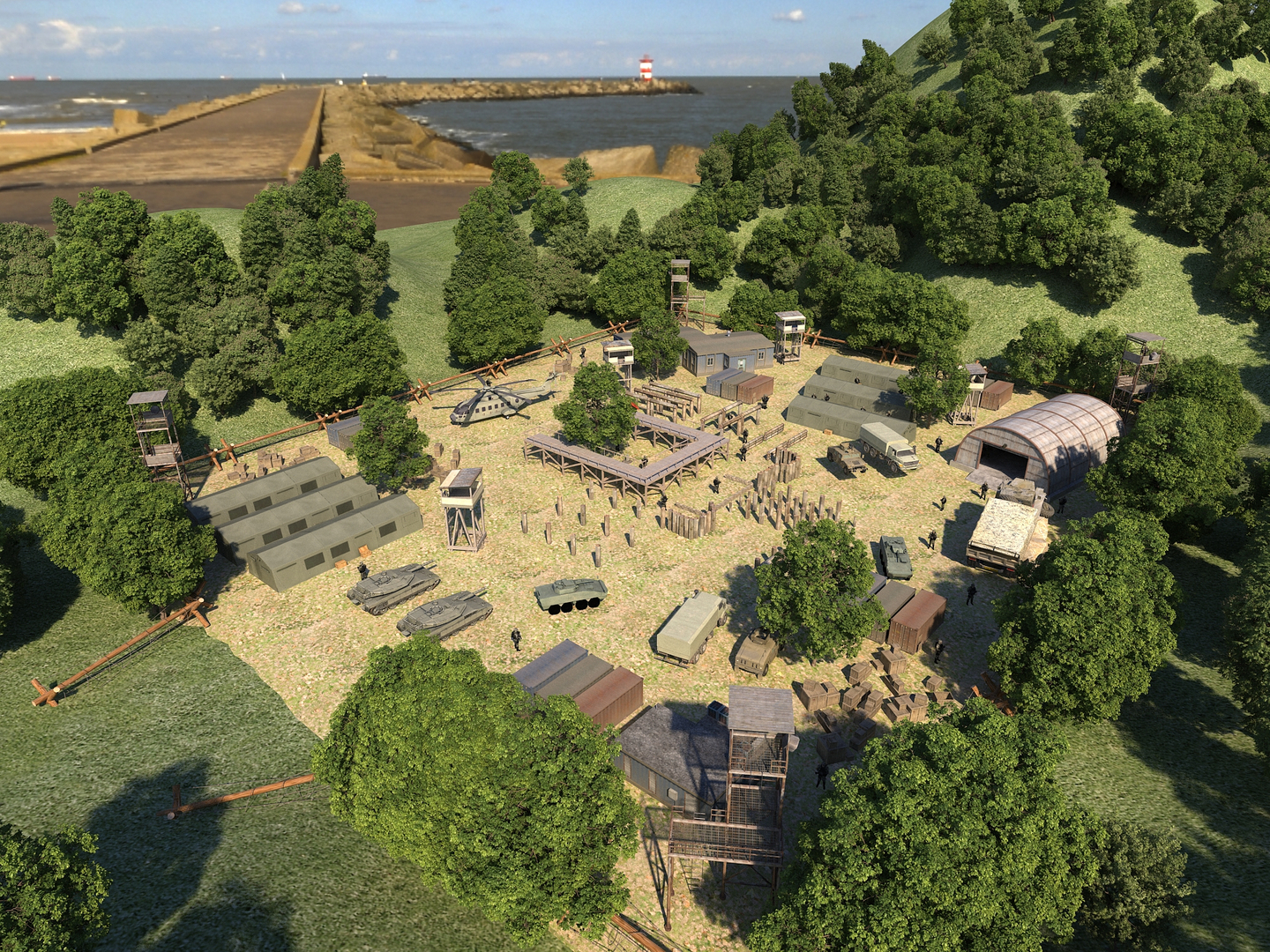 Military base army field model - TurboSquid 1650754