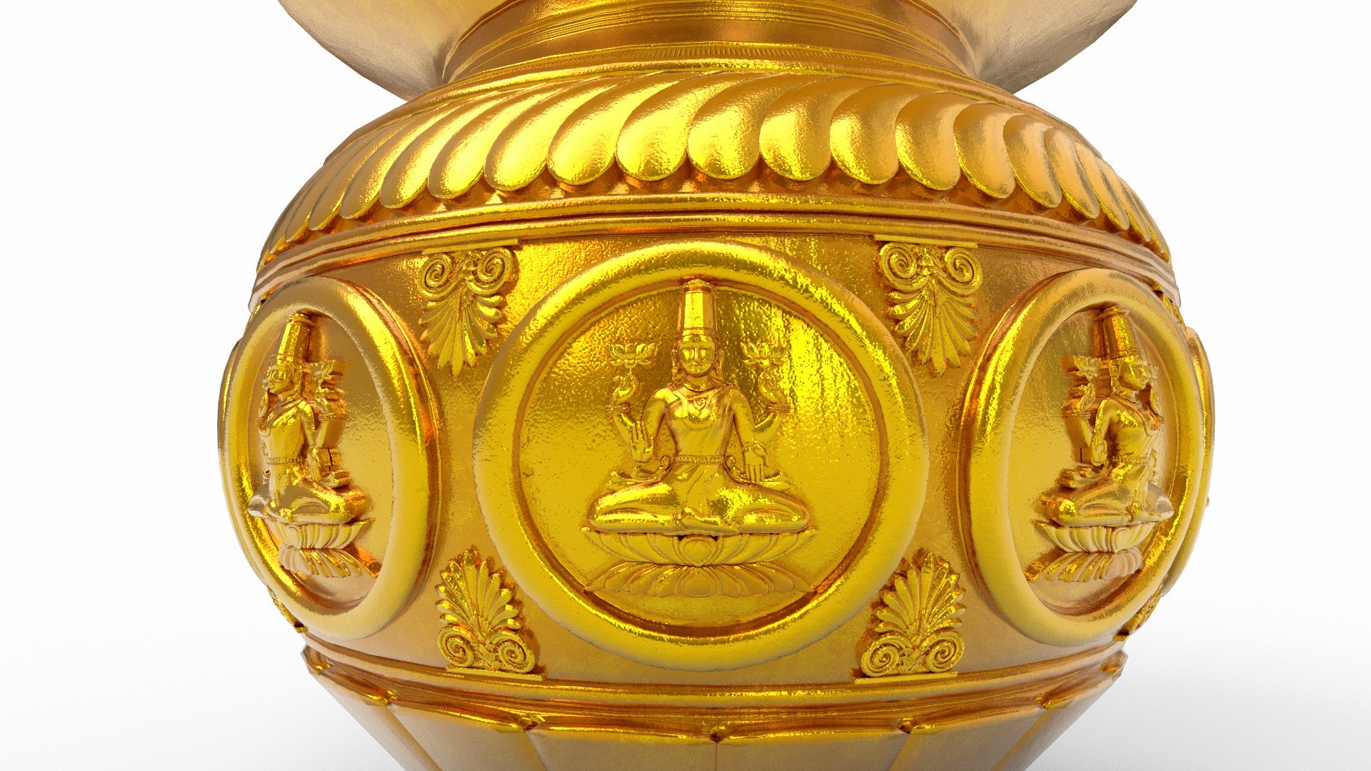 Lakshmi Kalash Pot 3D Model - TurboSquid 2062003