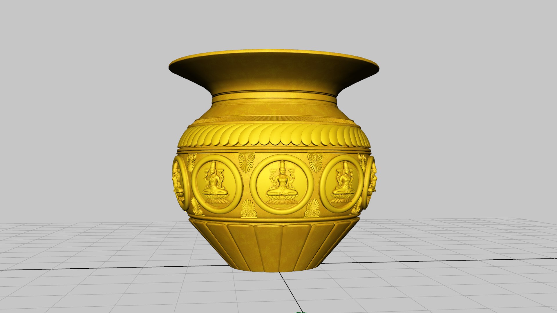 Lakshmi Kalash Pot 3D Model - TurboSquid 2062003