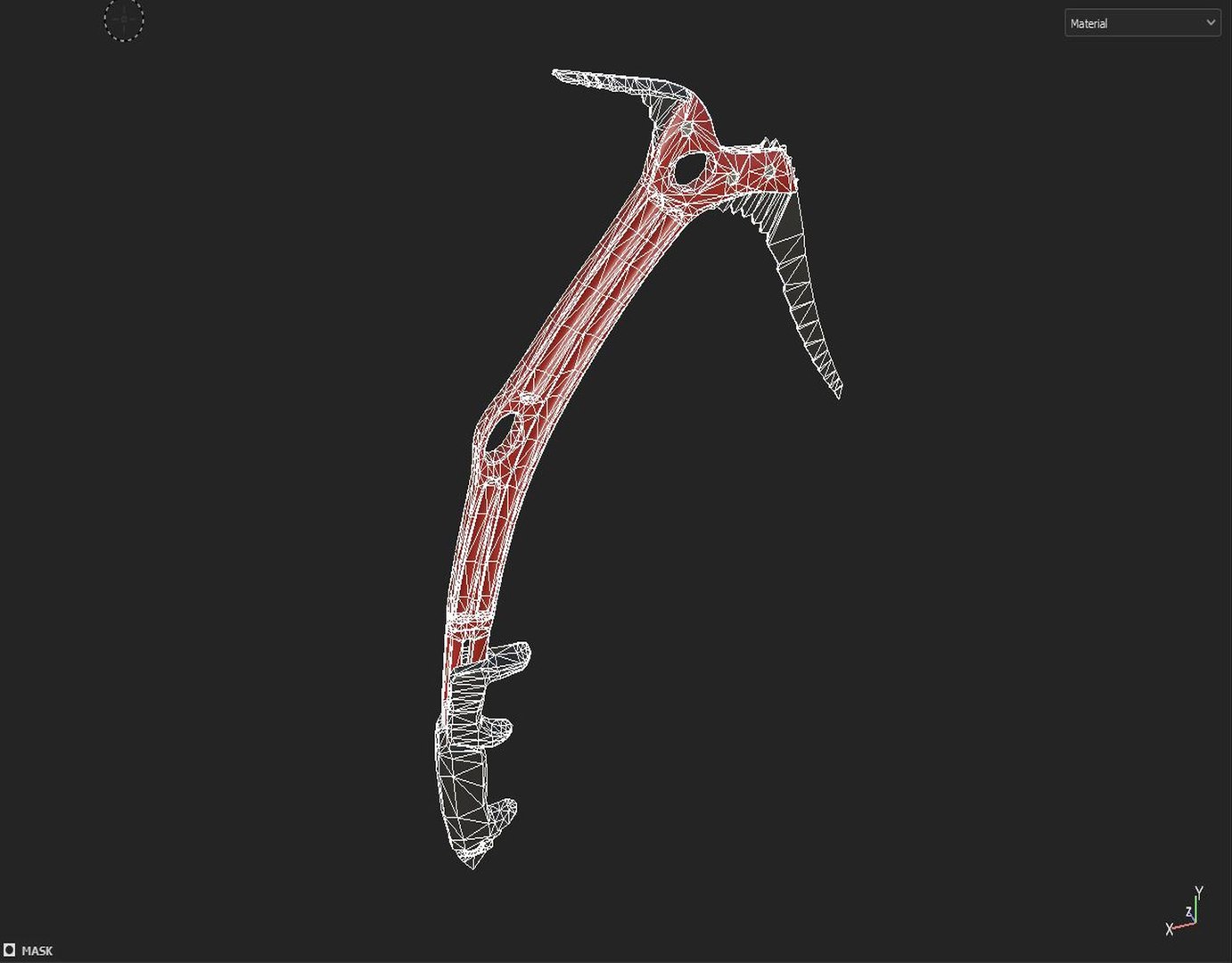 Ice Axe 3D Model - TurboSquid 2248197