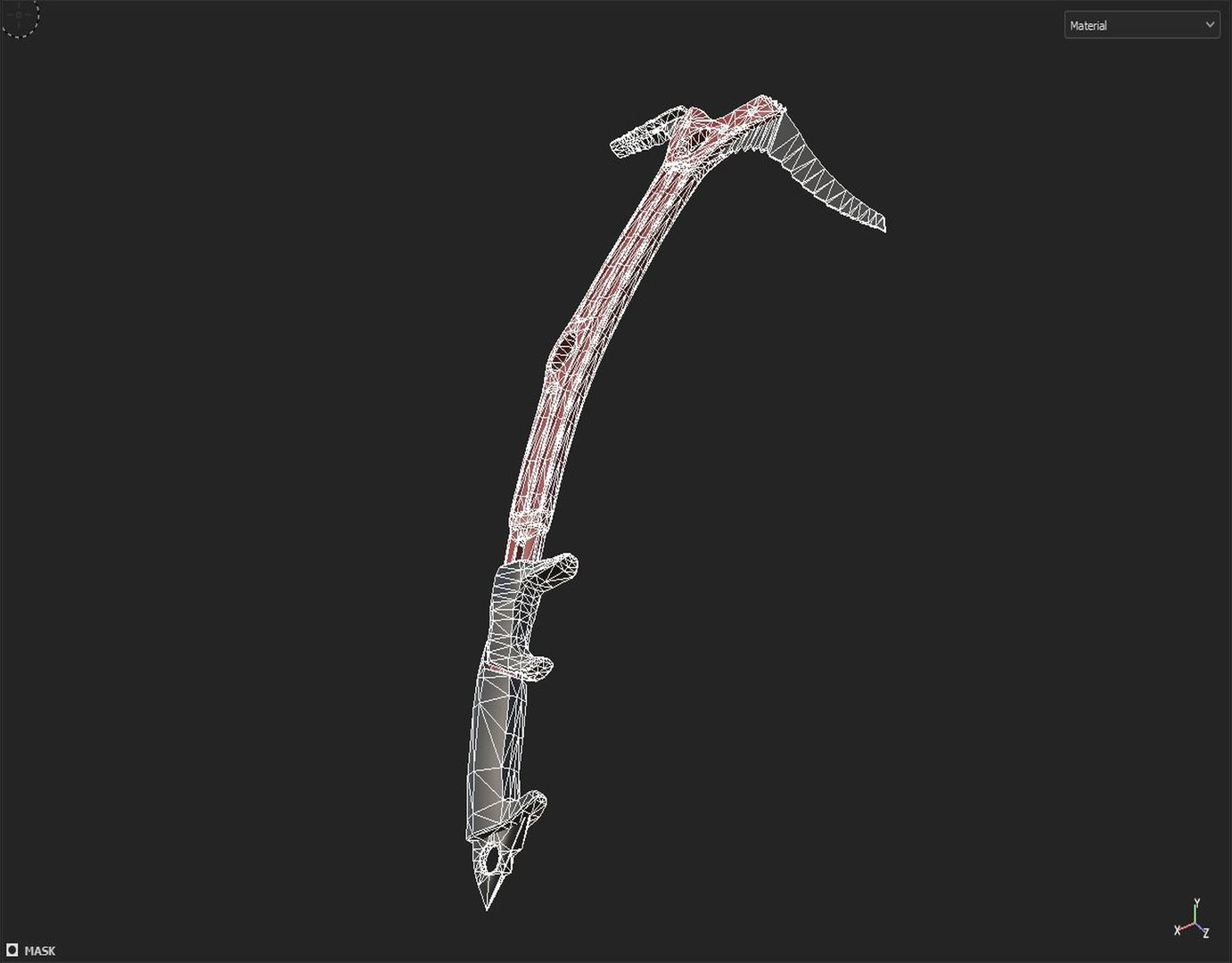 Ice Axe 3D Model - TurboSquid 2248197