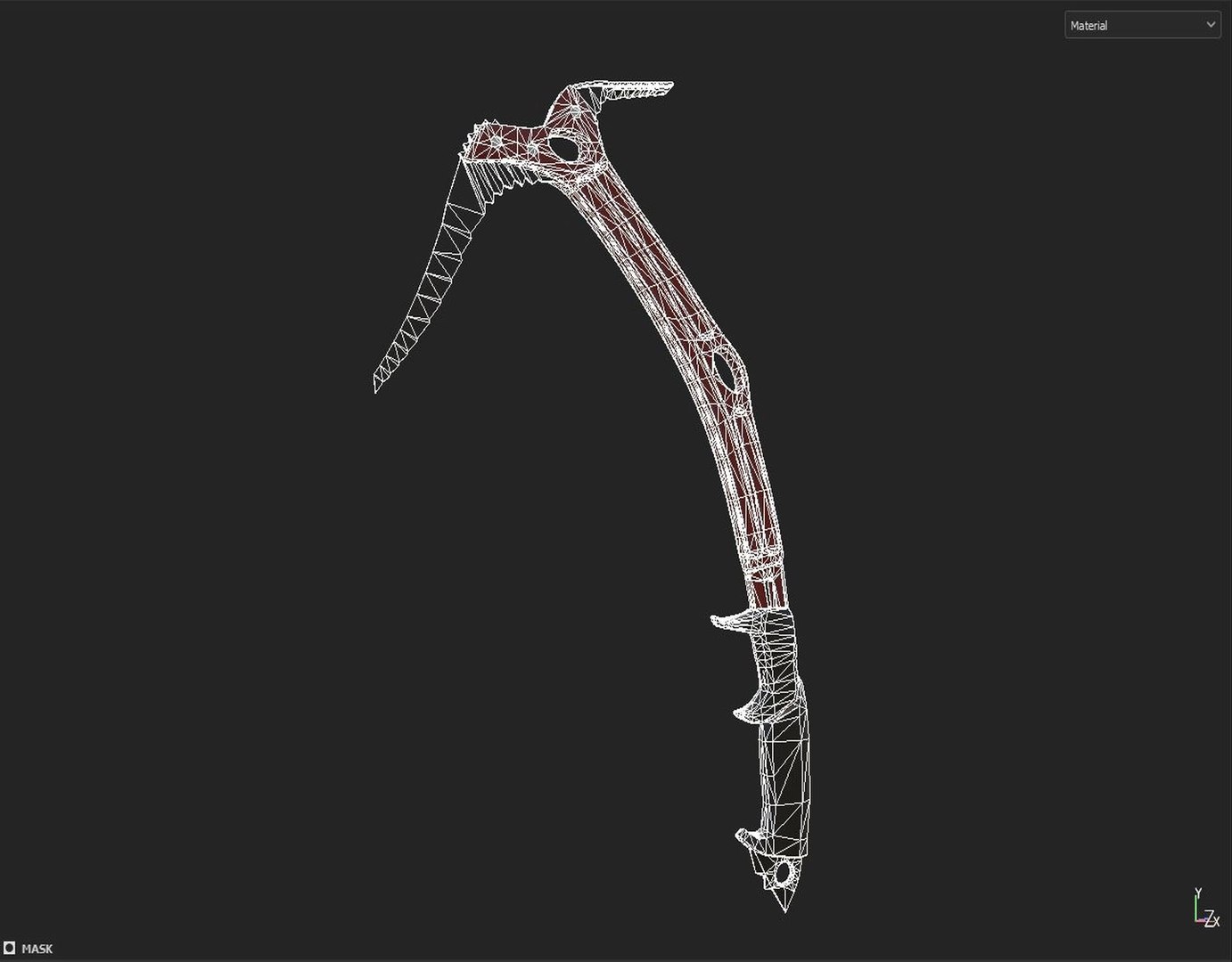 Ice Axe 3D Model - TurboSquid 2248197