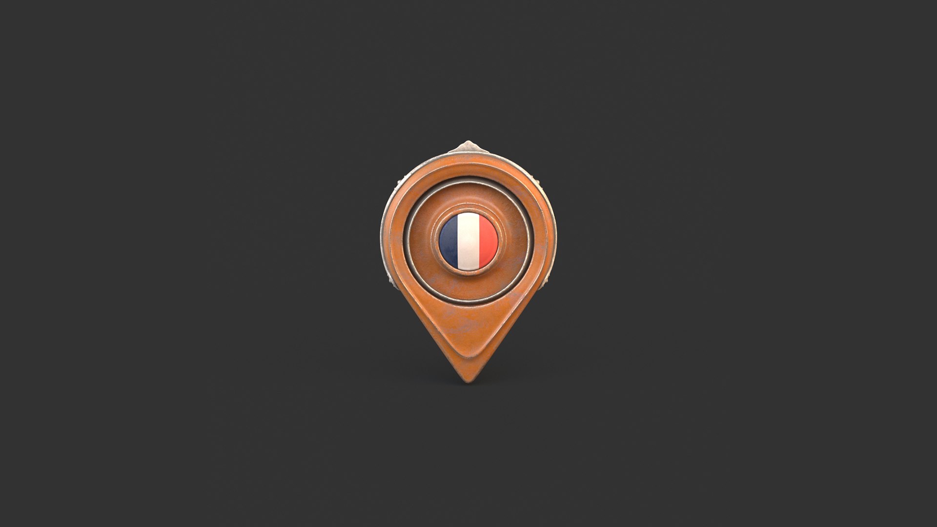 3D Flag Icon France Model - TurboSquid 2063120