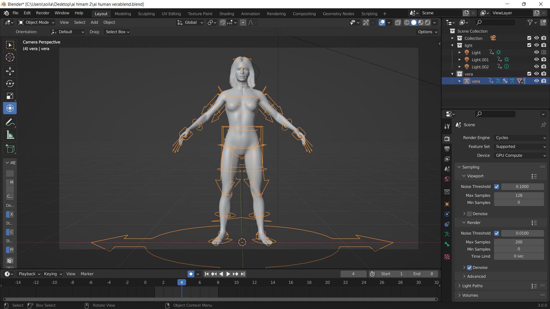 3D Joana Rigged character for the metaverse model - TurboSquid 1960119