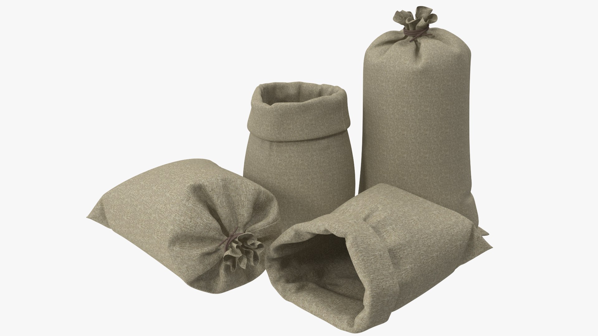Sacks Collection 2 3D Model - TurboSquid 2059182