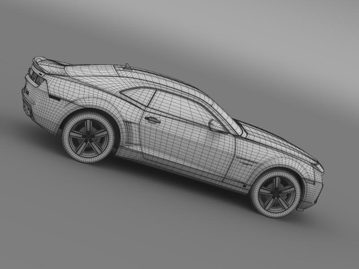 3d Model Of Chevrolet Camaro 45th Ae