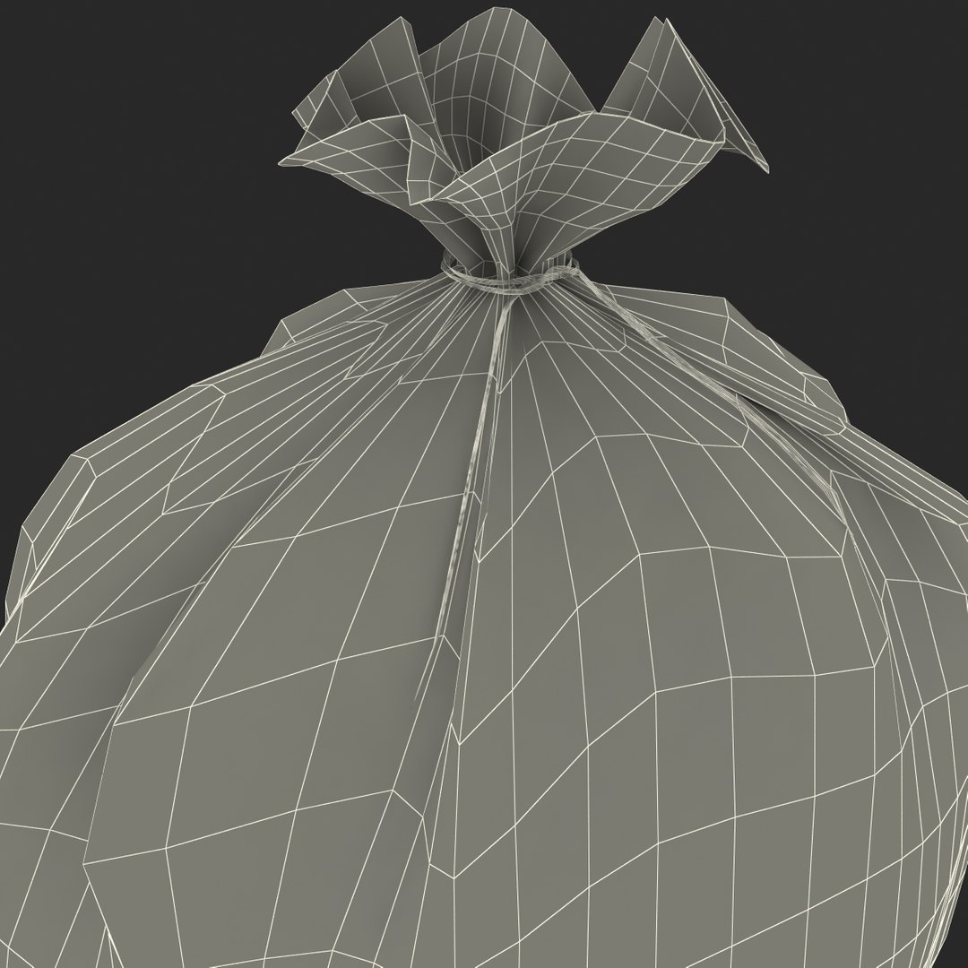 industrial plastic bag 3d model
