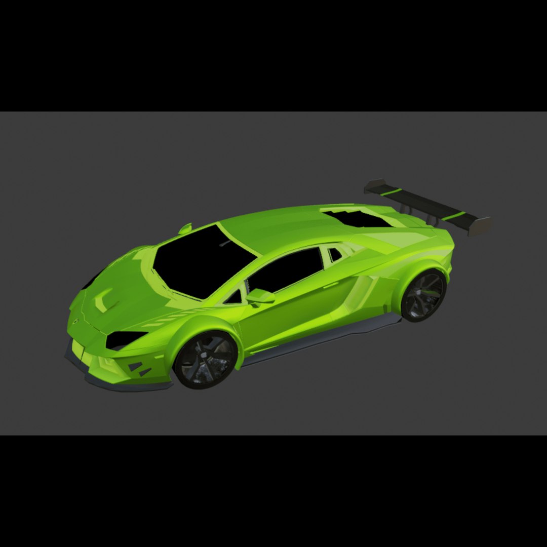 Low Poly Lamborghini 3D Model - TurboSquid 2325997