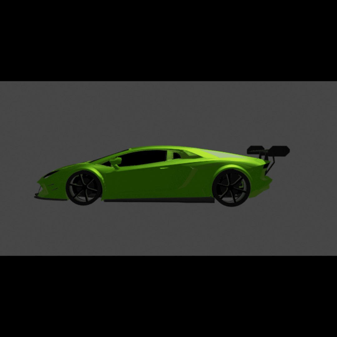 Low Poly Lamborghini 3D Model - TurboSquid 2325997