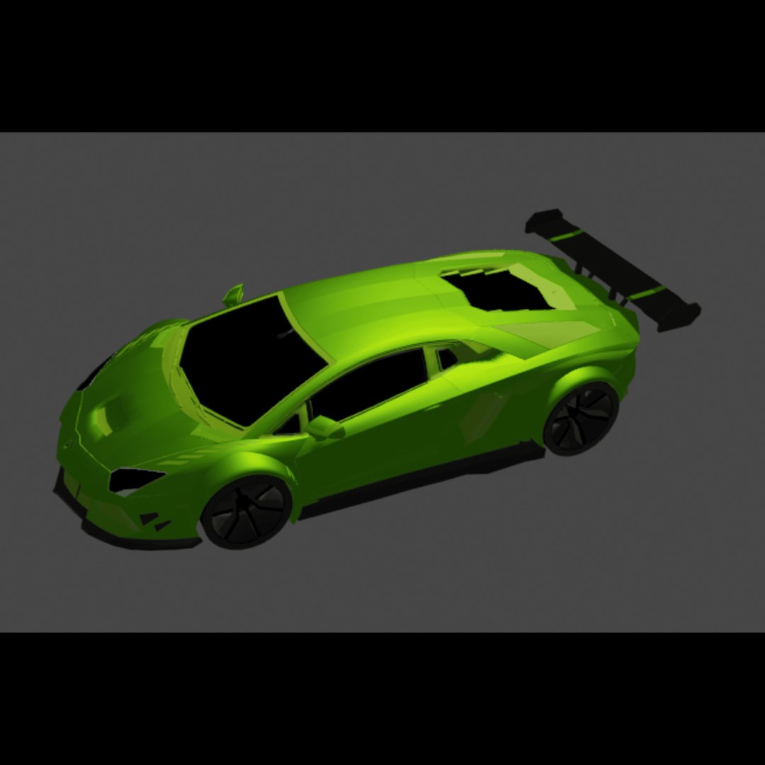 Low Poly Lamborghini 3D Model - TurboSquid 2325997