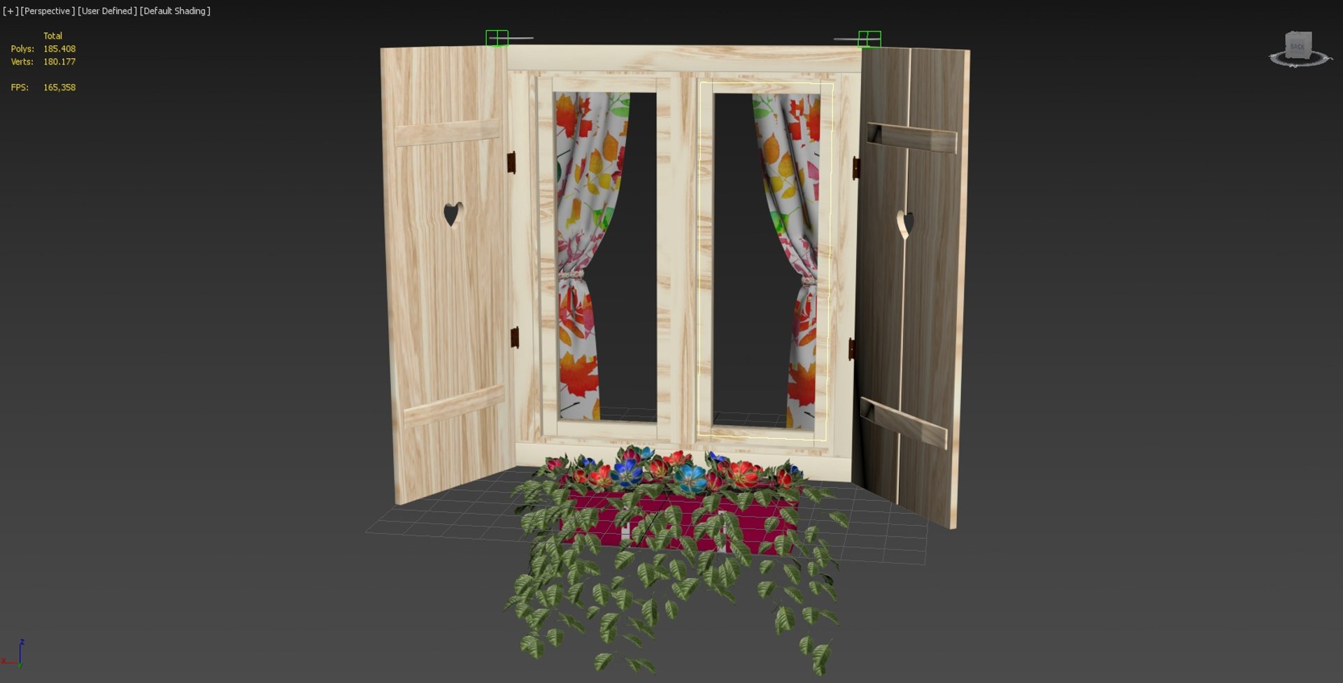 Wooden window 3D model - TurboSquid 1261330