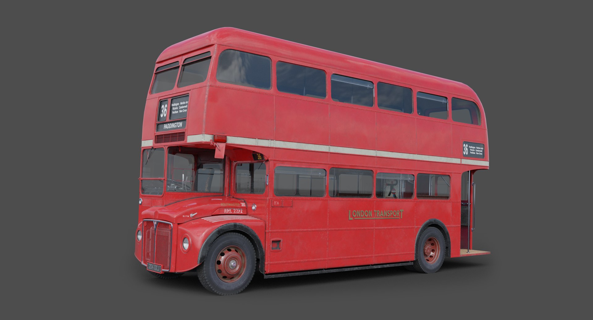 3D London Routemaster Bus Model - TurboSquid 1250599