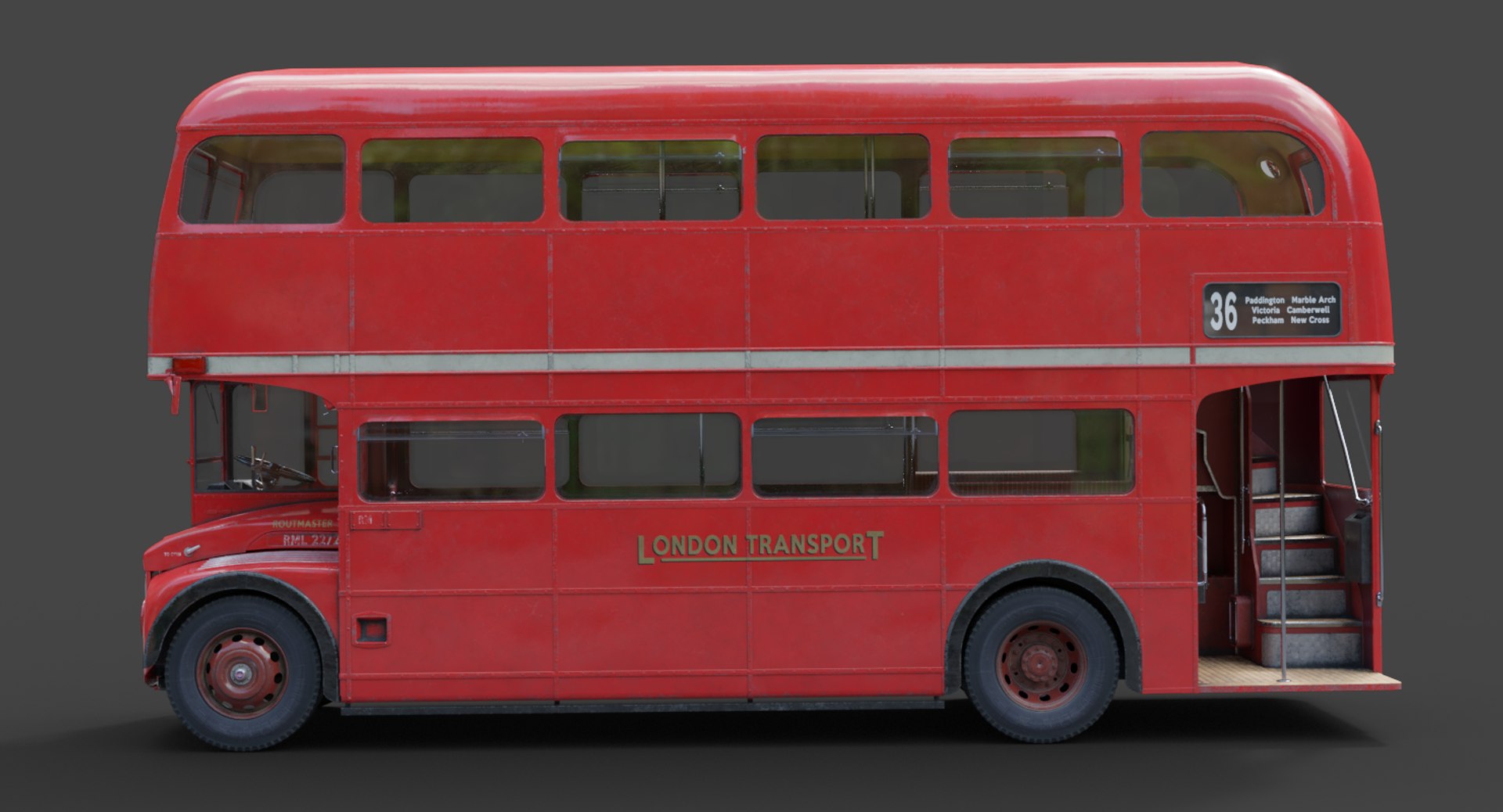 3D London Routemaster Bus Model - TurboSquid 1250599