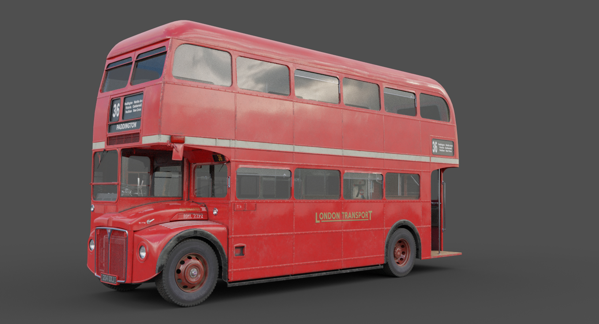 3D London Routemaster Bus Model - TurboSquid 1250599