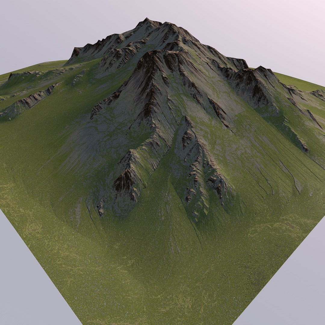 Mountain Terrain 3D Model | 1147933 | TurboSquid