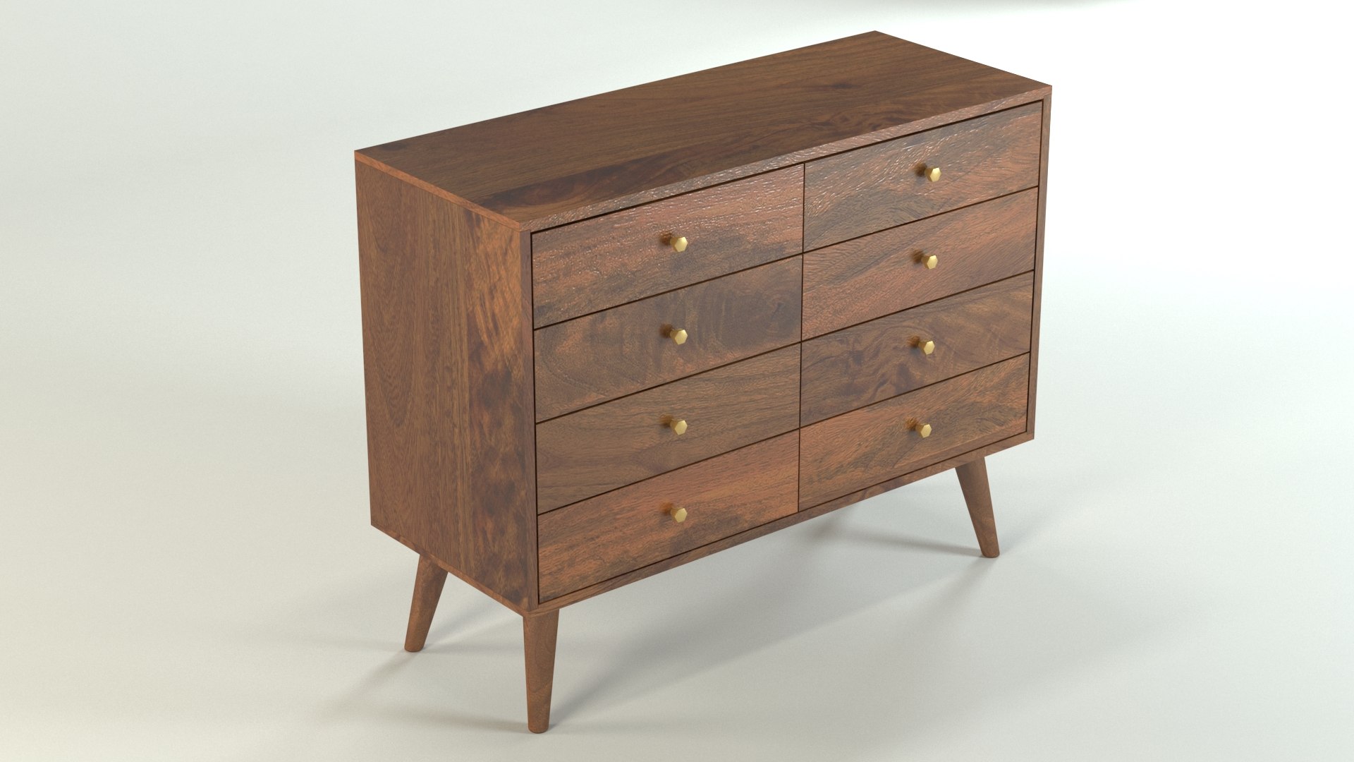 Nordic chest drawer 3D - TurboSquid 1704723
