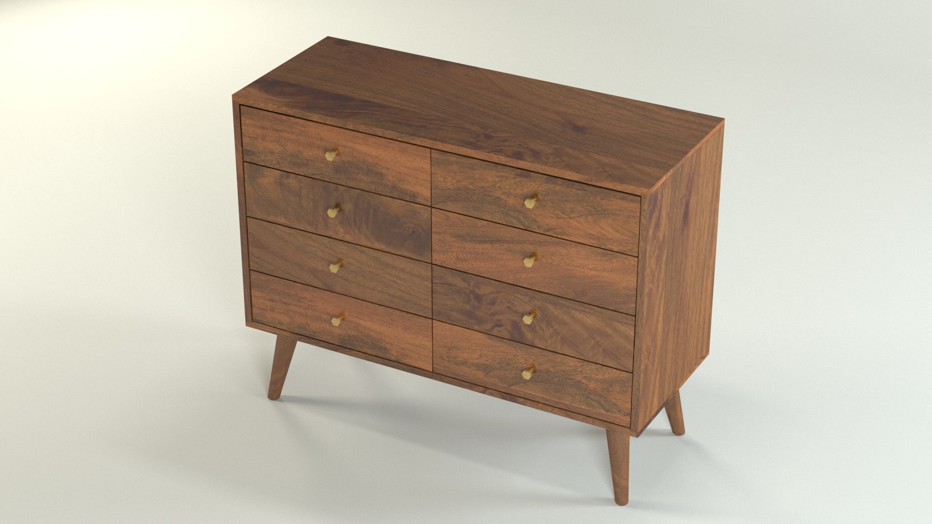 Nordic chest drawer 3D - TurboSquid 1704723