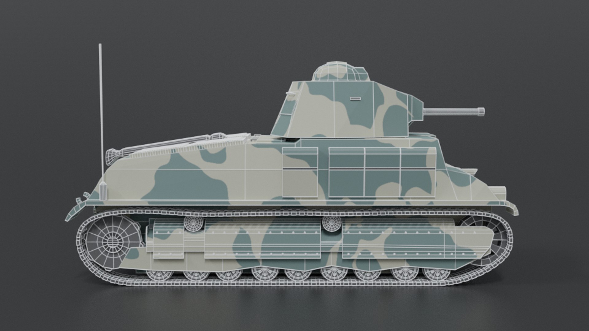 French Somua S35 Tank 3D Model - TurboSquid 1591244