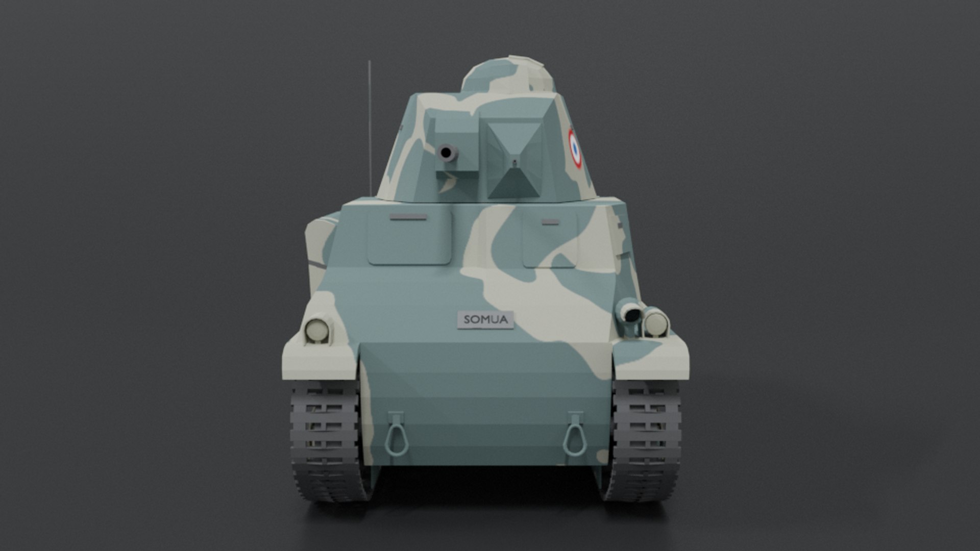 French Somua S35 Tank 3D Model - TurboSquid 1591244