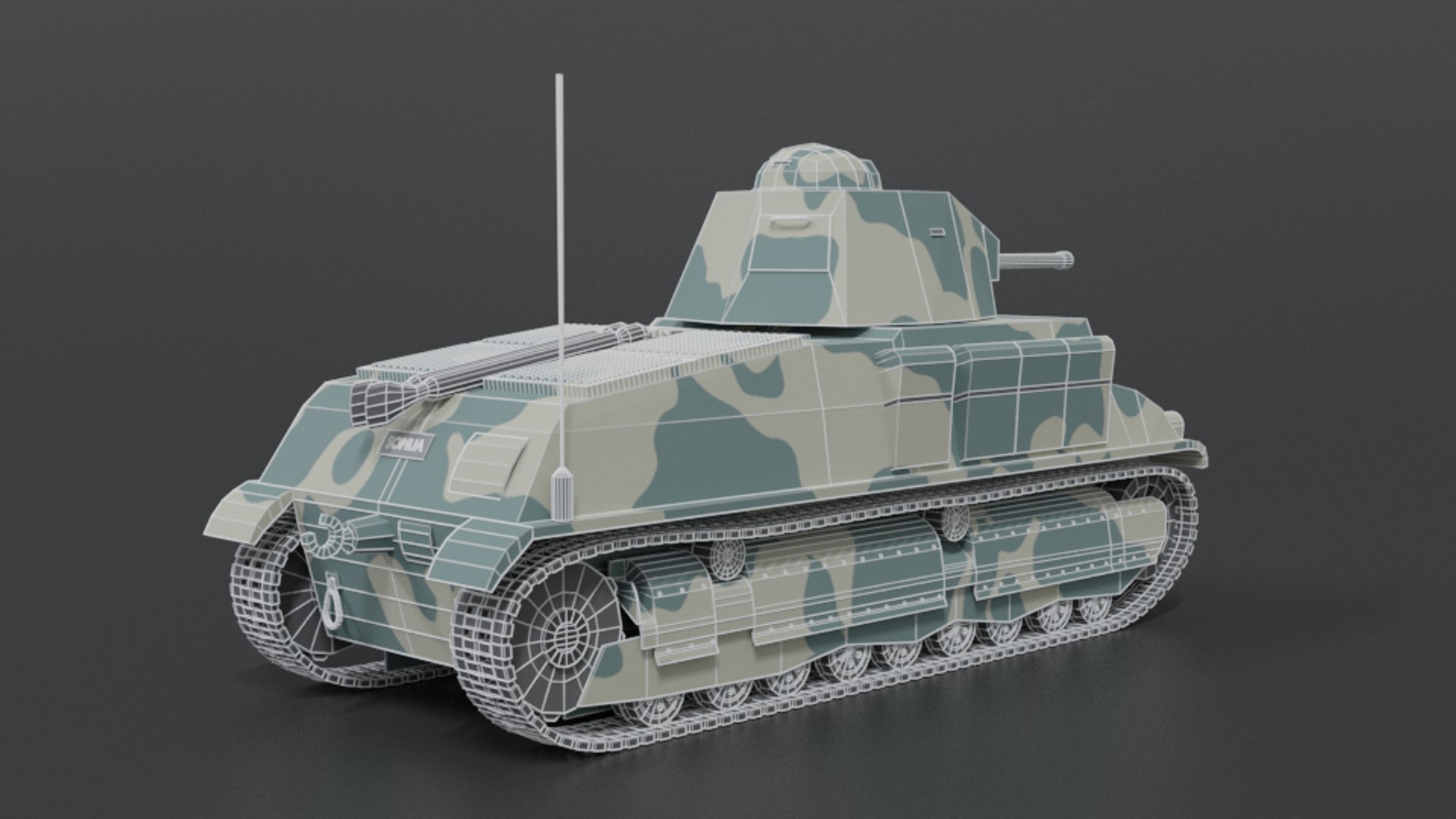 French Somua S35 Tank 3D Model - TurboSquid 1591244