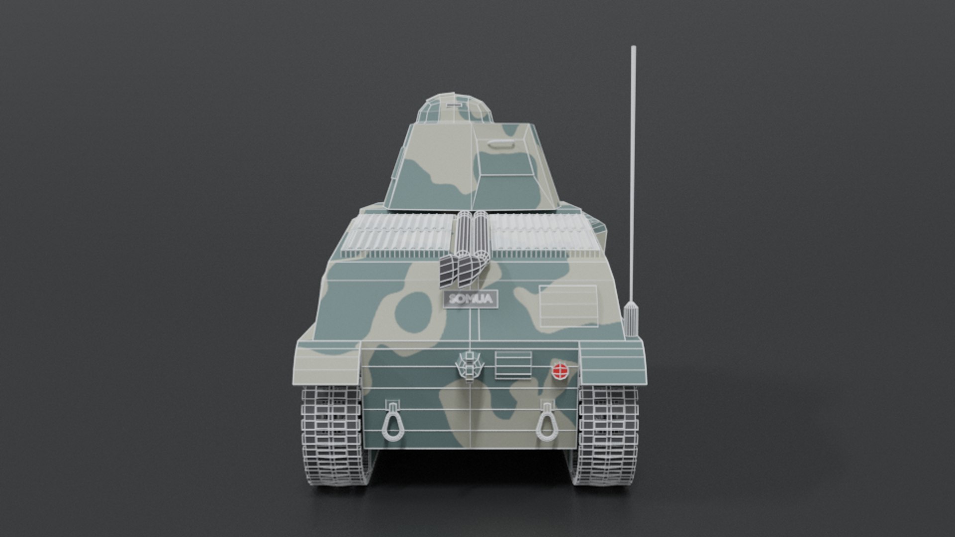 French Somua S35 Tank 3D Model - TurboSquid 1591244