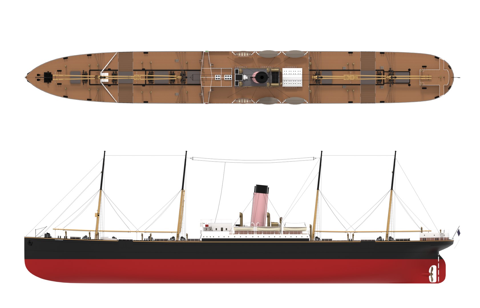 3D SS Californian - TurboSquid 1769586