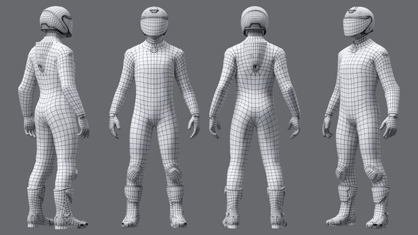Motorcyclist 3D model - TurboSquid 1928952