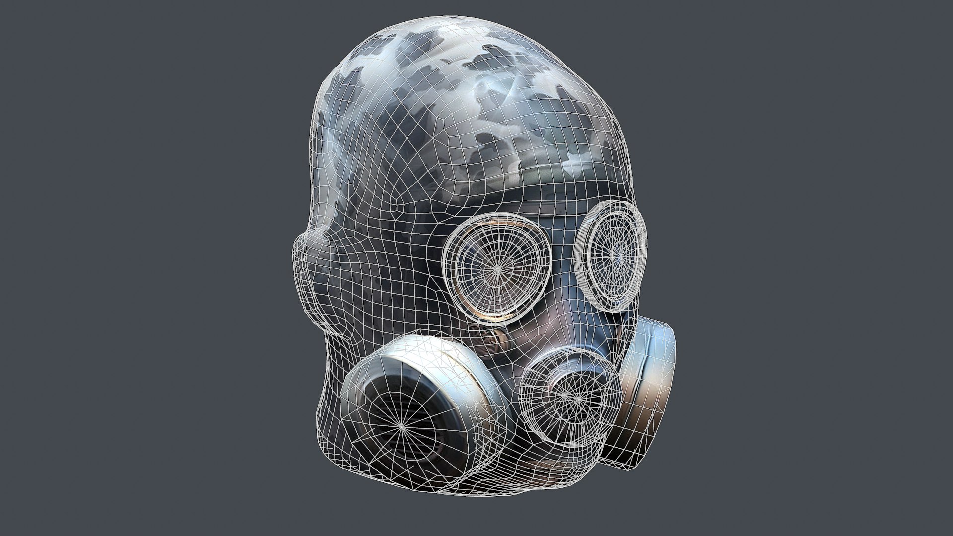 3D Model Gas Mask Protection Futuristic Isolated Equipment - TurboSquid ...