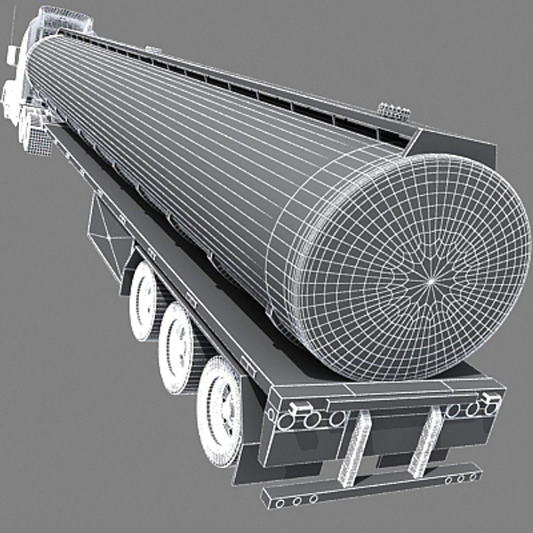 truck trailer 3d model