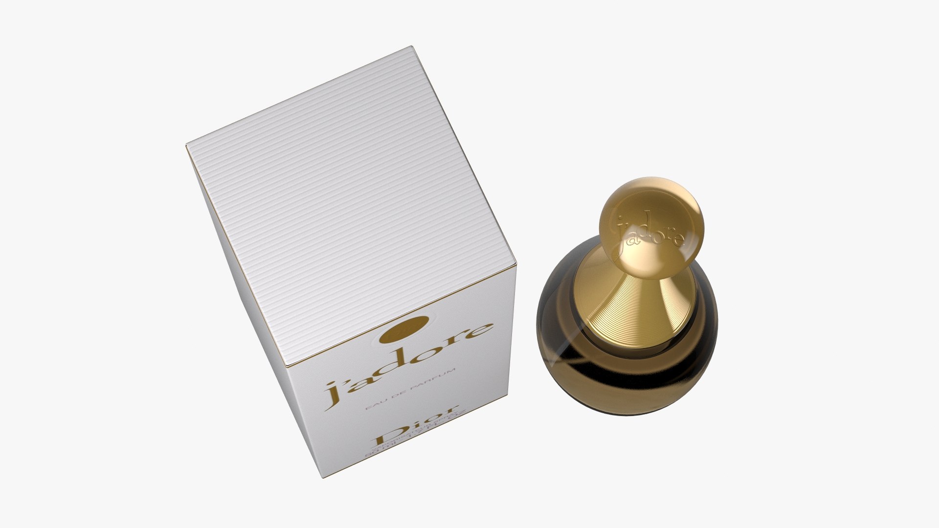 3D Model Dior Jadore Perfume With Box - TurboSquid 1773572