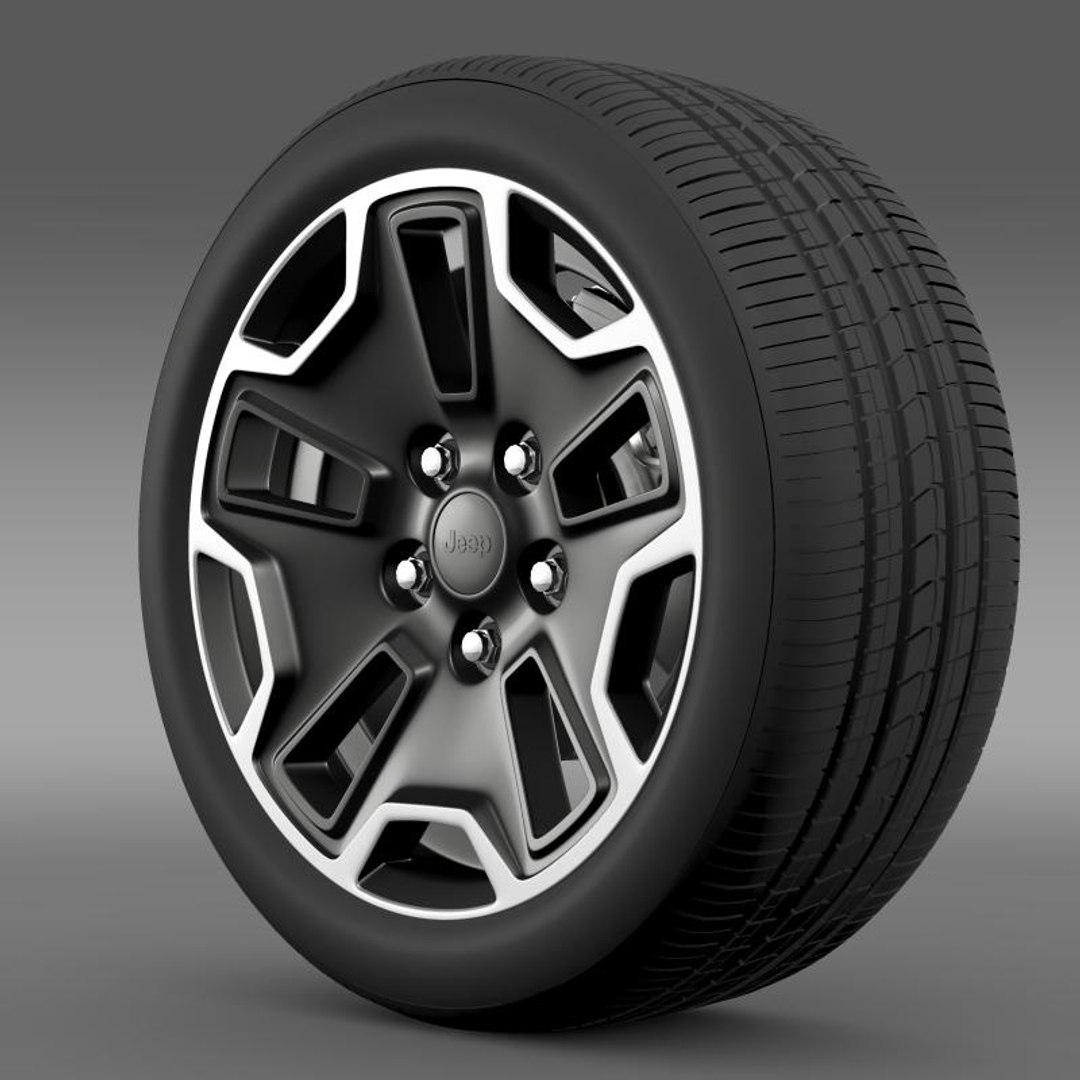 3d Model Jeep Wrangler Rubicon Wheel