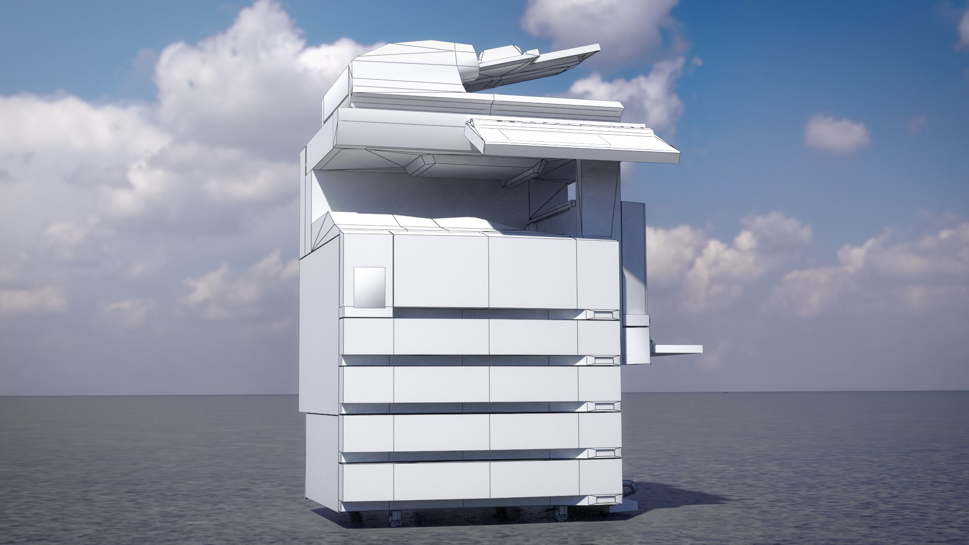 3D Model Photo Copying Machine - TurboSquid 2349813