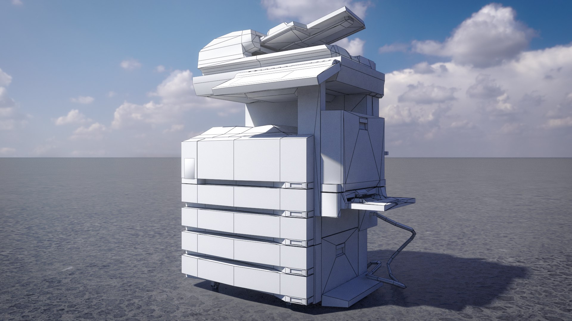 3D Model Photo Copying Machine - TurboSquid 2349813