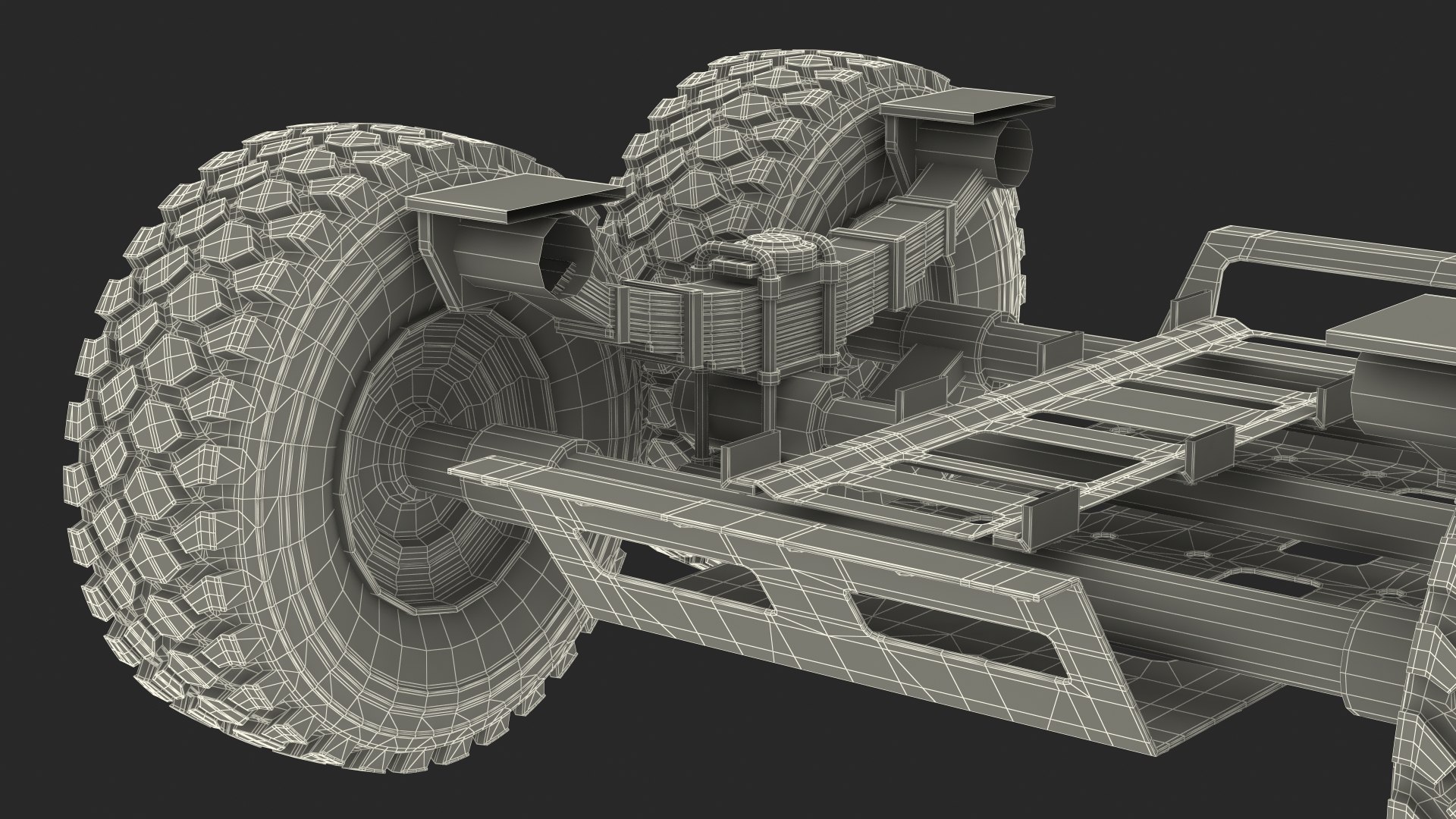 Heavy duty chassis 3D model - TurboSquid 1611718