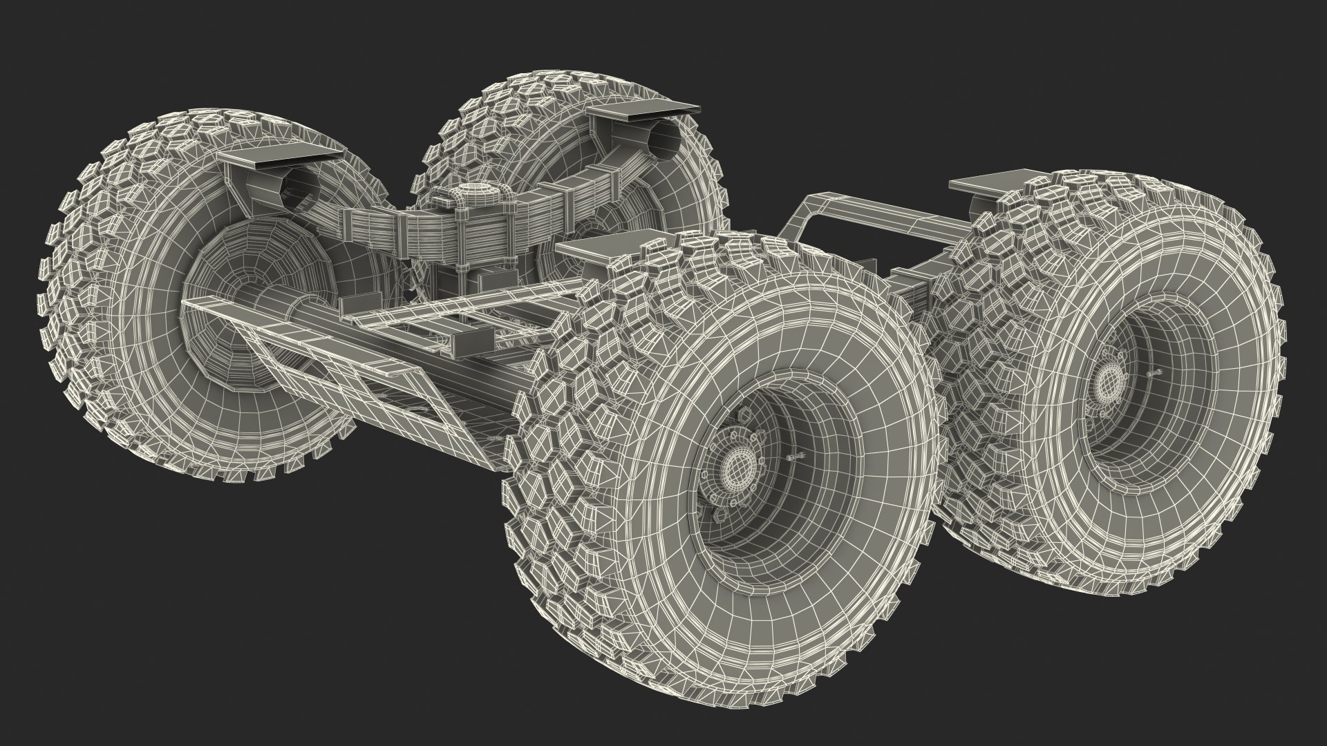 Heavy duty chassis 3D model - TurboSquid 1611718