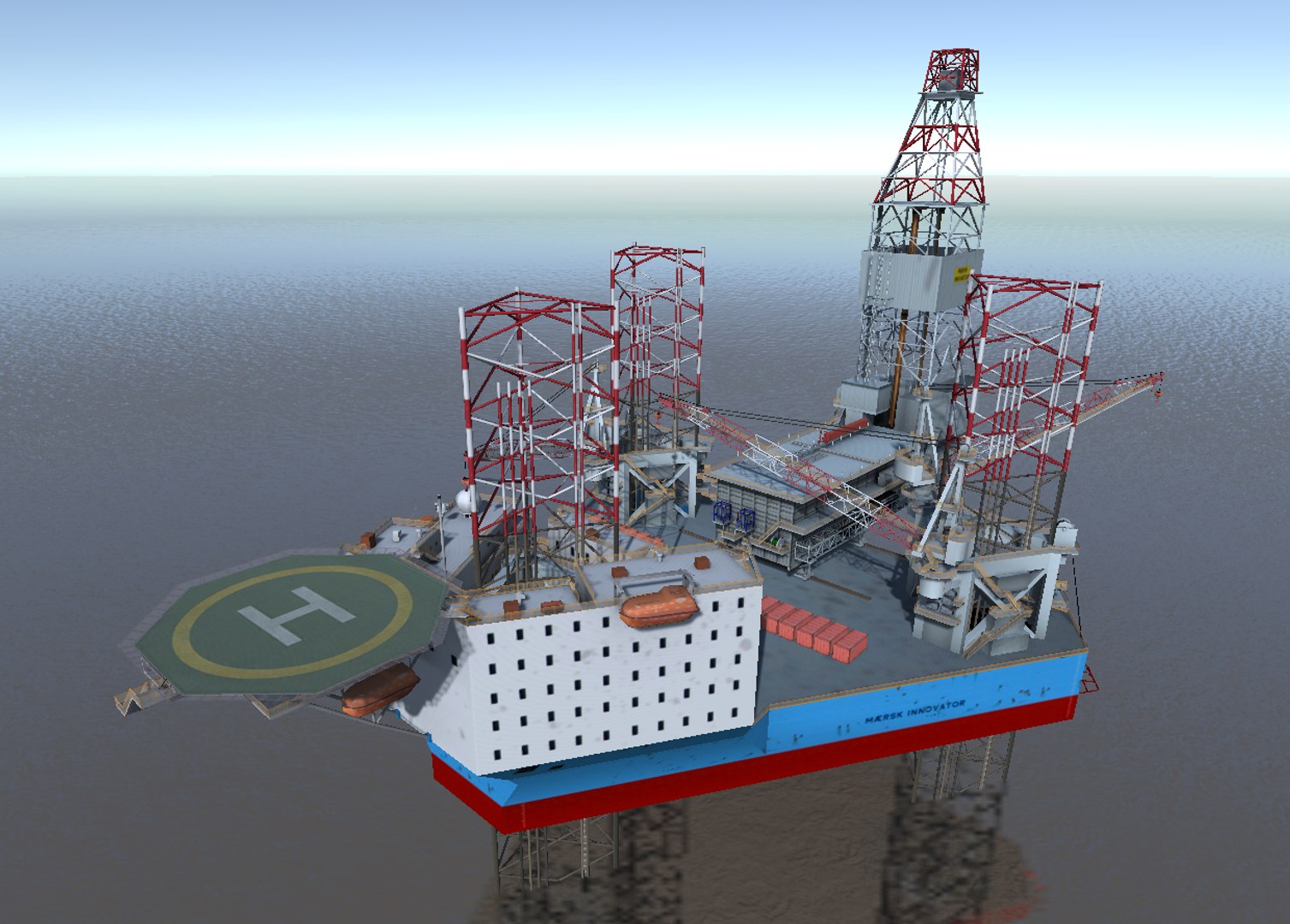 Maersk Jack Up Drilling Ship Low-poly 3d Model 3D - TurboSquid 1868961