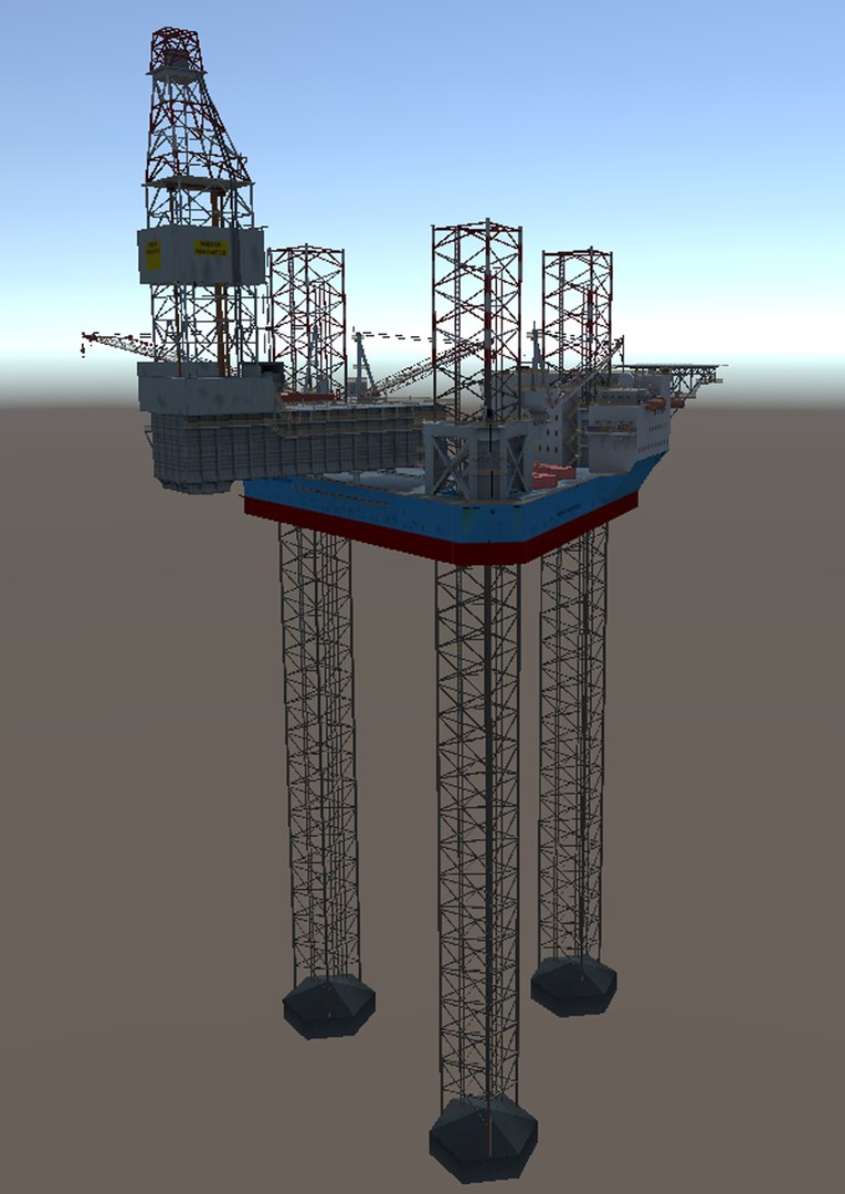 Maersk Jack Up Drilling Ship Low-poly 3d Model 3D - TurboSquid 1868961