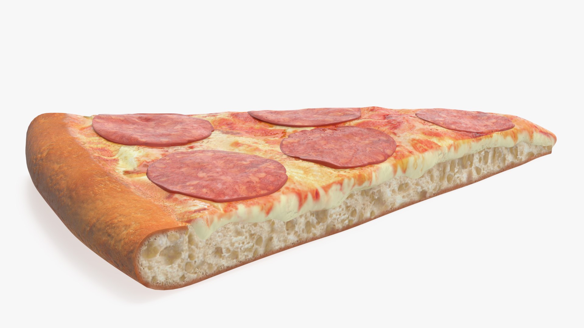 Pepperoni Pizza Slice Model - TurboSquid 2223980