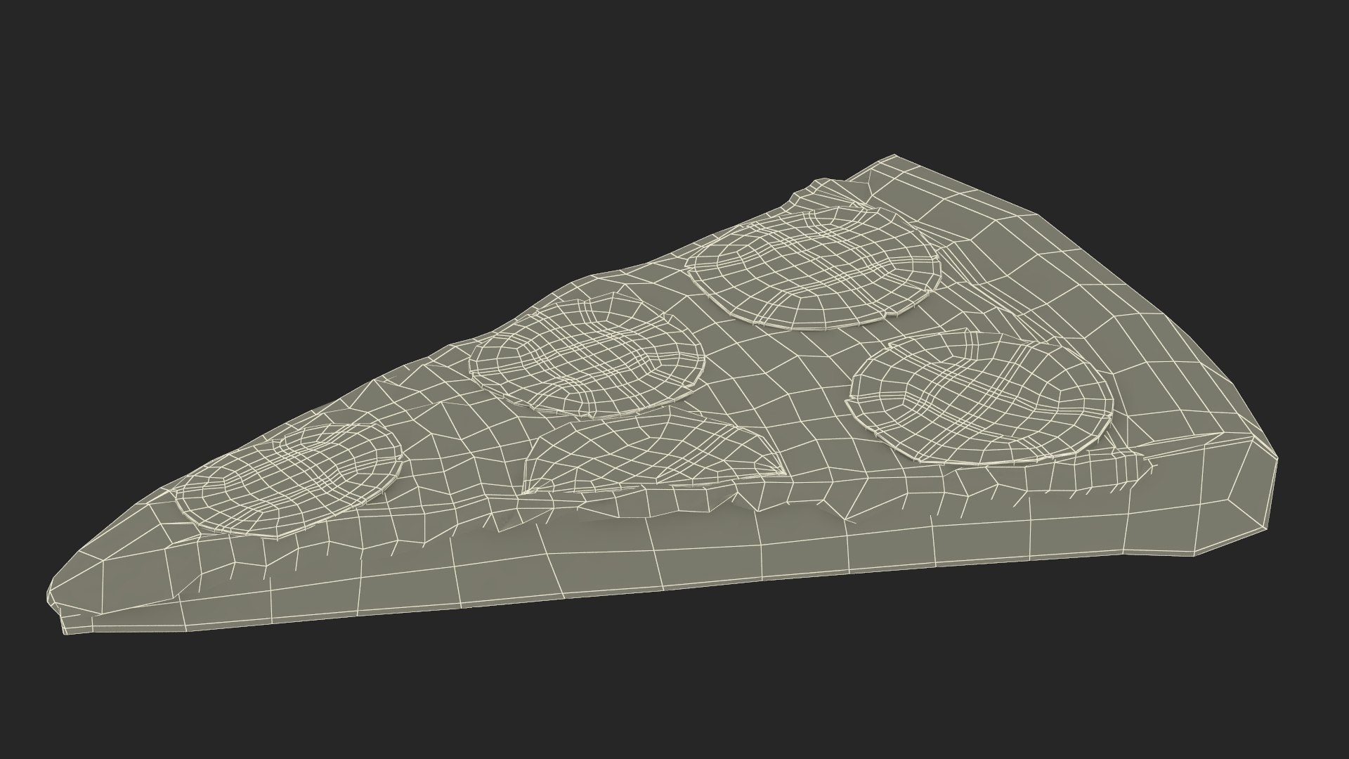 Pepperoni Pizza Slice Model - TurboSquid 2223980