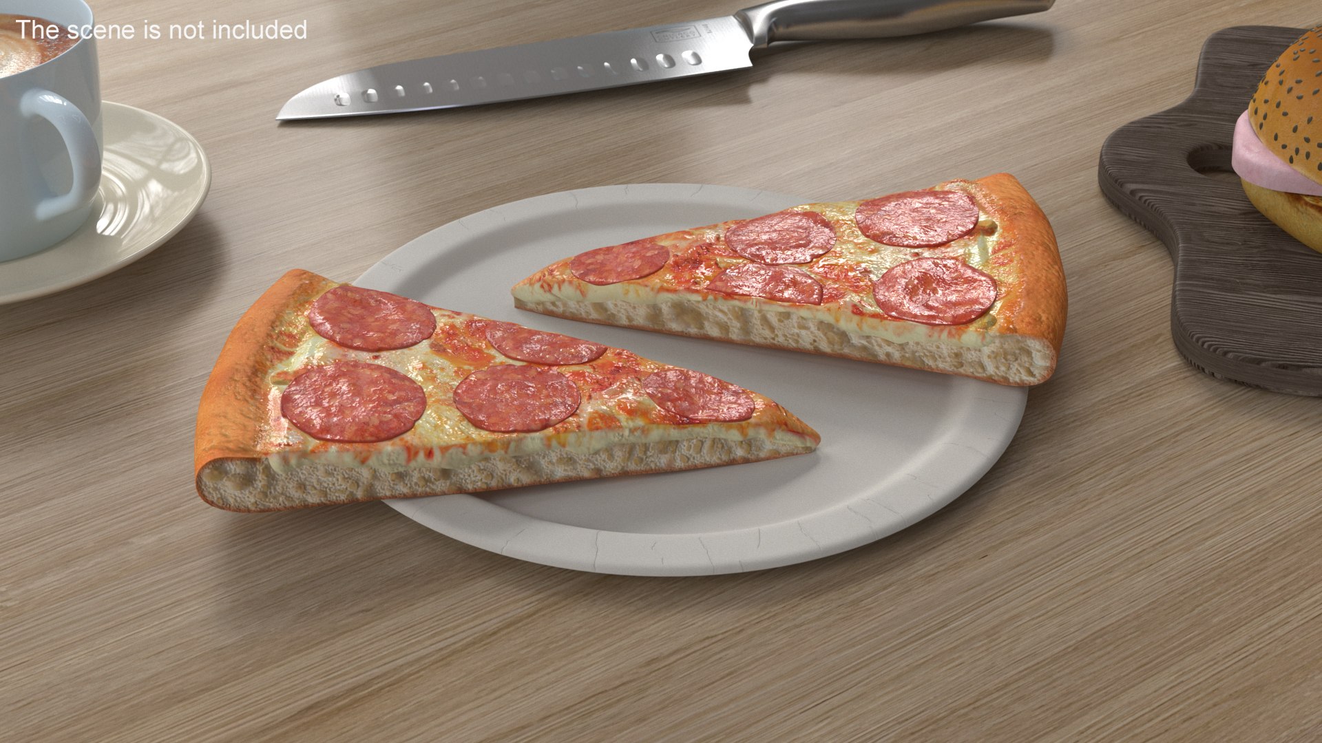 Pepperoni Pizza Slice Model - TurboSquid 2223980
