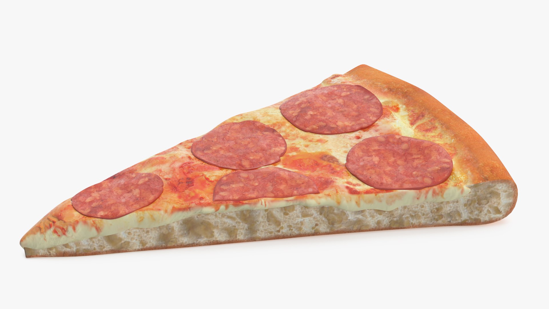 Pepperoni Pizza Slice Model - TurboSquid 2223980